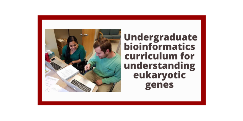 Bioinformatics curriculum teaching eukaryotic gene structure