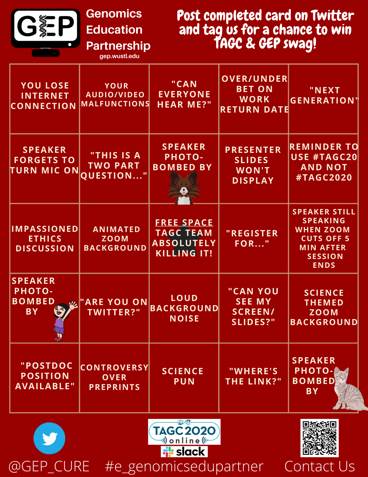 GEP Virtually Exhibited at TAGC 2020 - Genomics Education Partnership