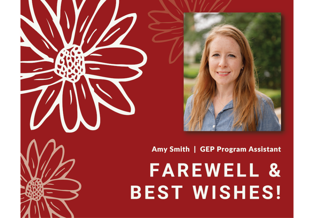 Thank You Amy, We Will Miss You!